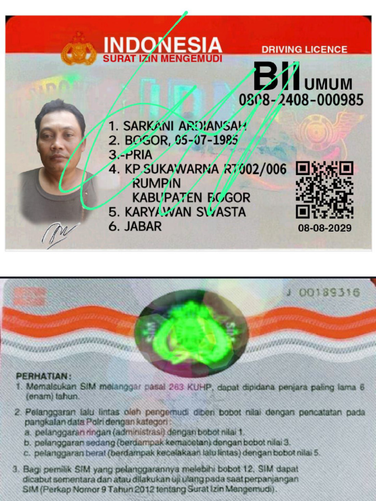 Format-Sim Bii Umum-Sarkani Ardiansah | PDF