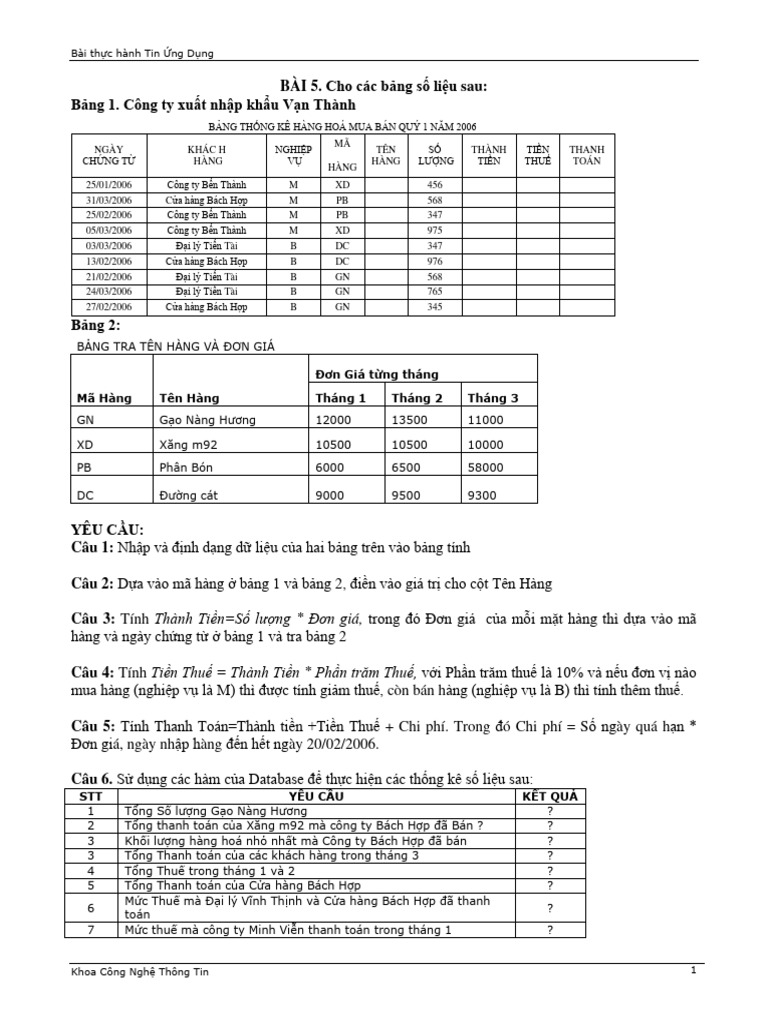 Cs210 Excel So 05 | PDF