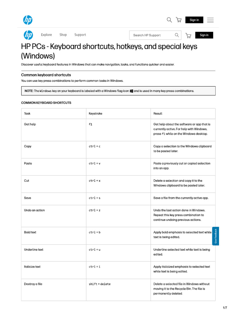 Shortcuts | PDF