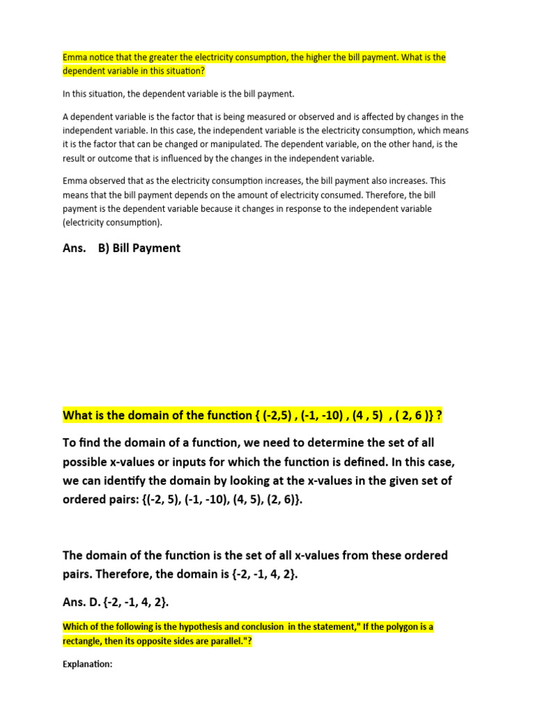 Emma Notice That The Greater The Electricity Consumption | PDF ...