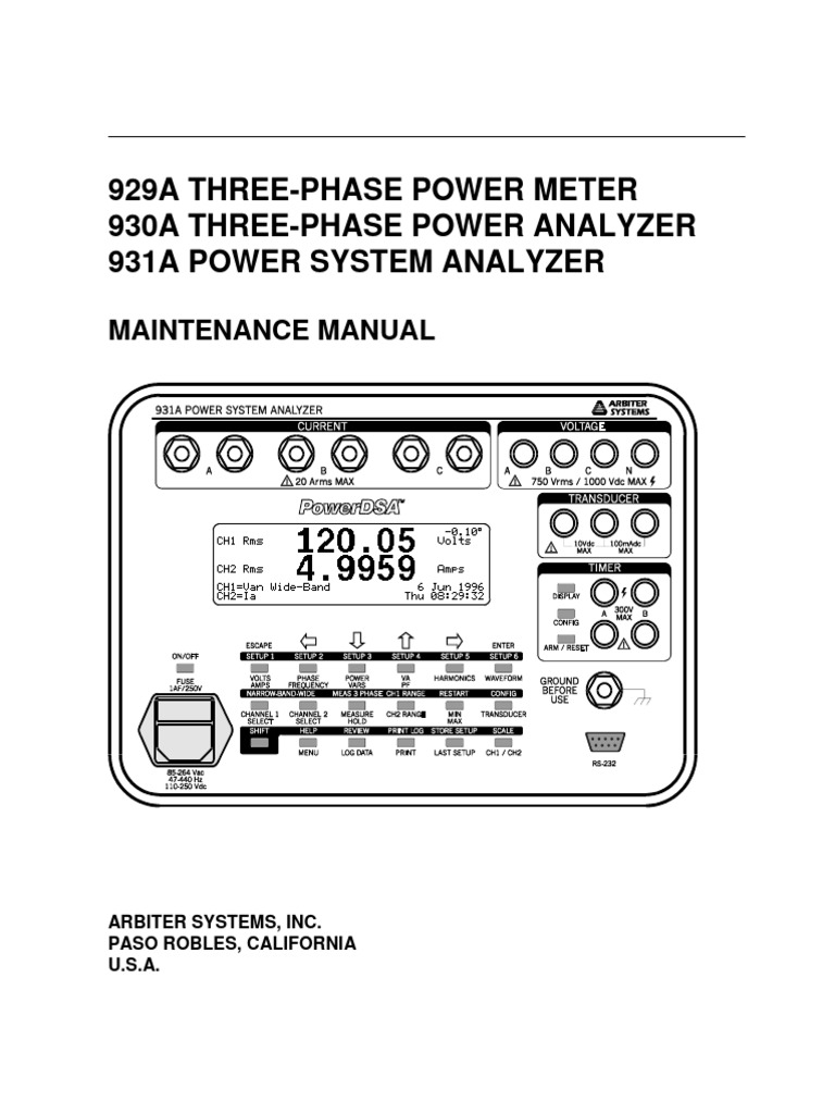 Arbiter 929A, 930A, 931A Service Manual | PDF | Implied Warranty ...