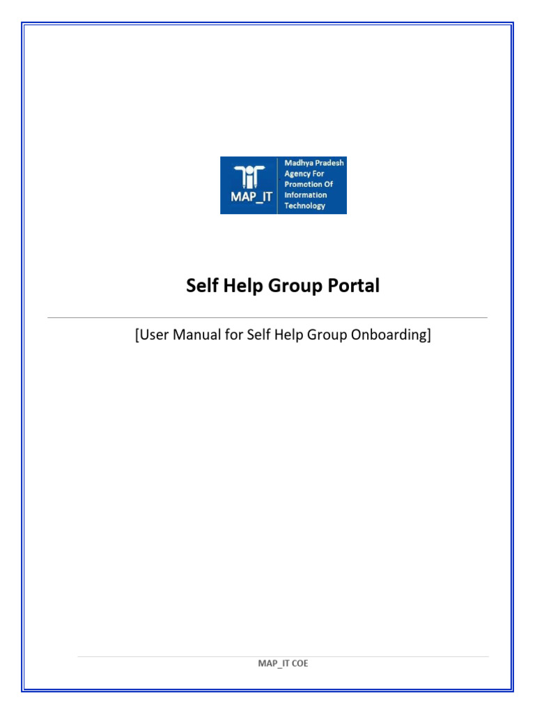 User Manual For SHG Onboarding | PDF | Computing | Software