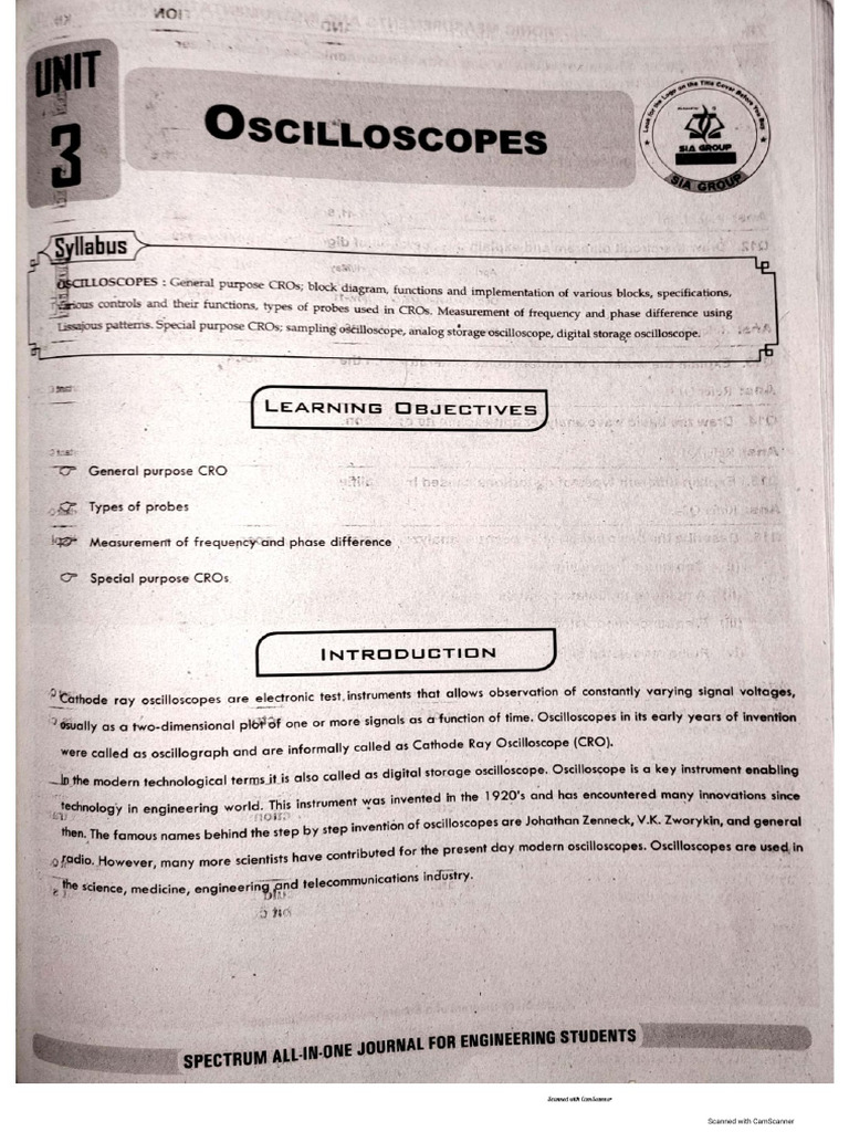 Emi Unit 3 Spectrum | PDF