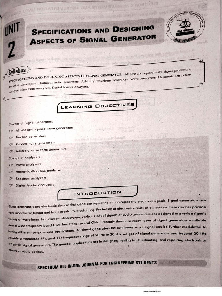 Emi Unit 2 Spectrum | PDF