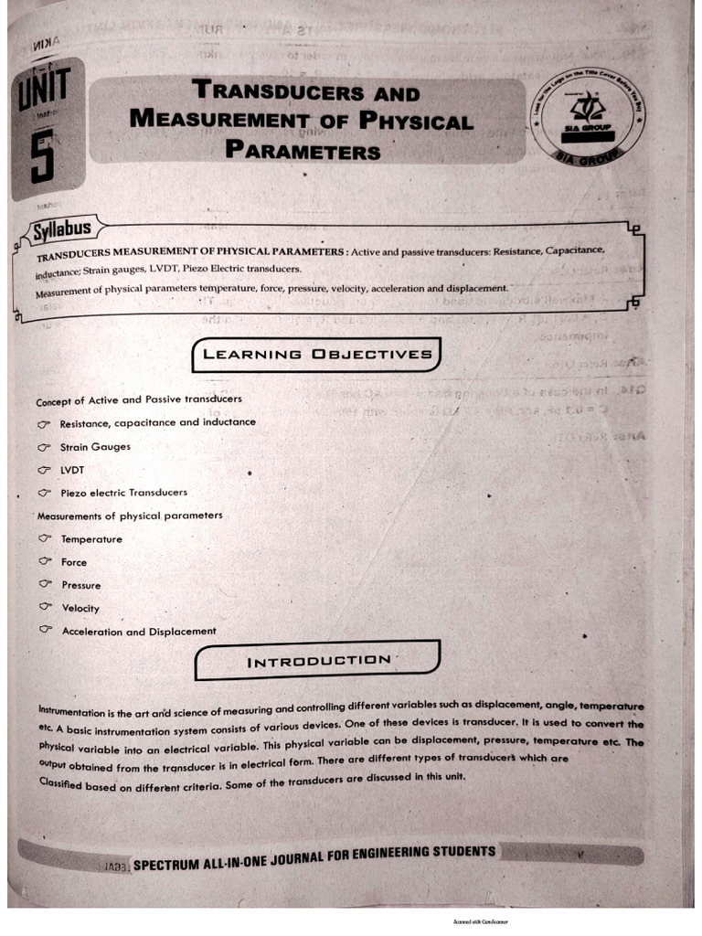 Emi Unit 5 Spectrum | PDF