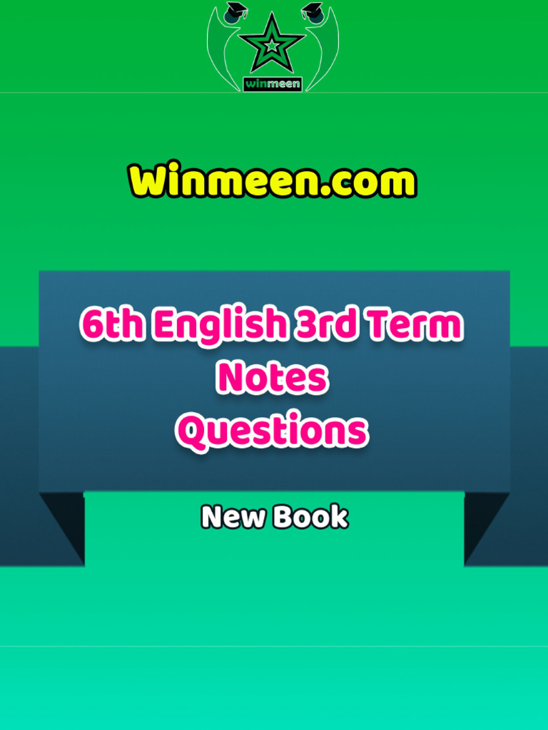 6th STD English 3rd Term Notes Questions | PDF