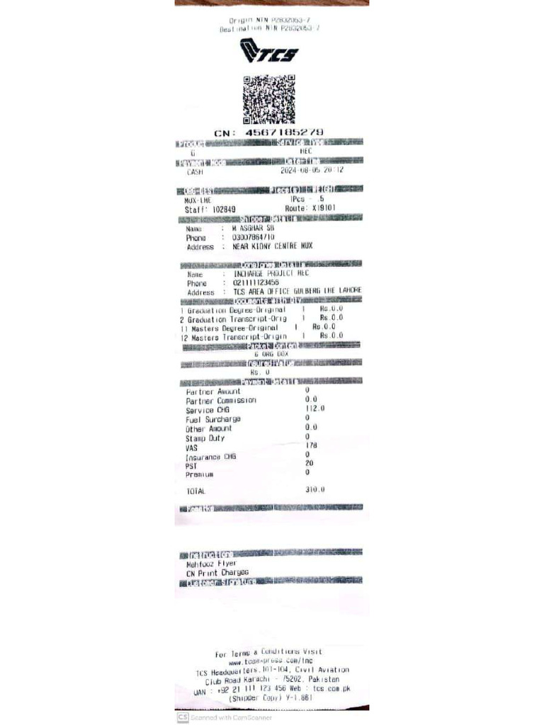 TCS Degree Attestatio Slip | PDF