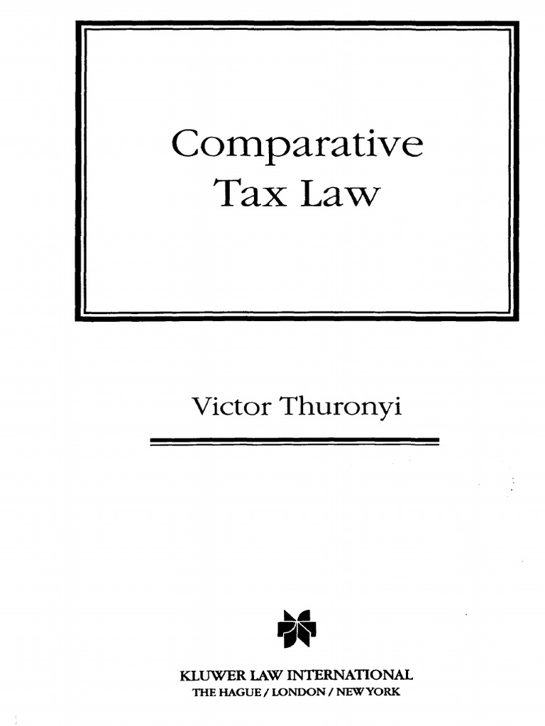 Comparative_Tax_Law | PDF | Taxes | Income Tax