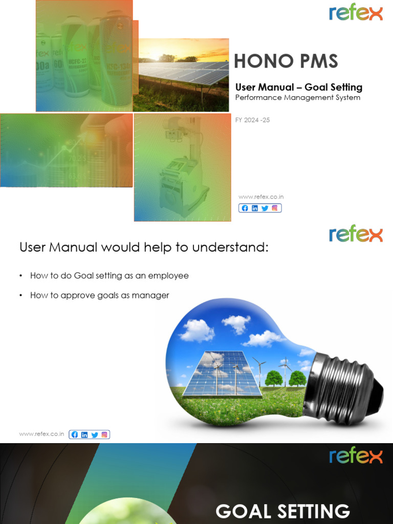 User Manual - Goal Setting-HONO FY 24-25 | PDF | Software | Computing