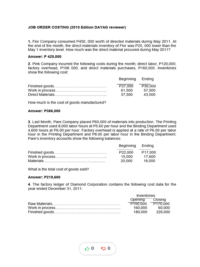 Dayag | PDF | Cost Of Goods Sold | Inventory