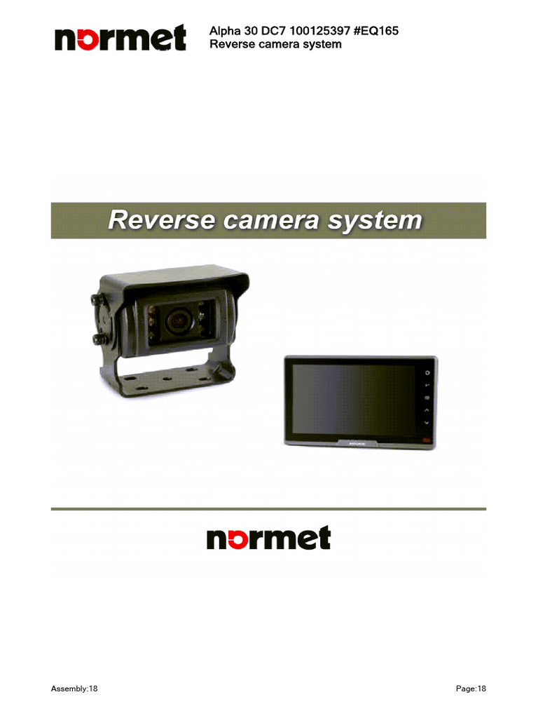 18 Reverse Camera System | PDF | Screw | Electrical Connector