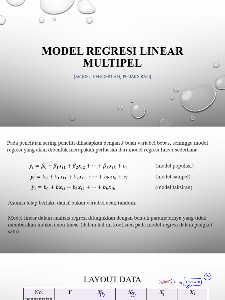 Model Regresi Multipel | PDF