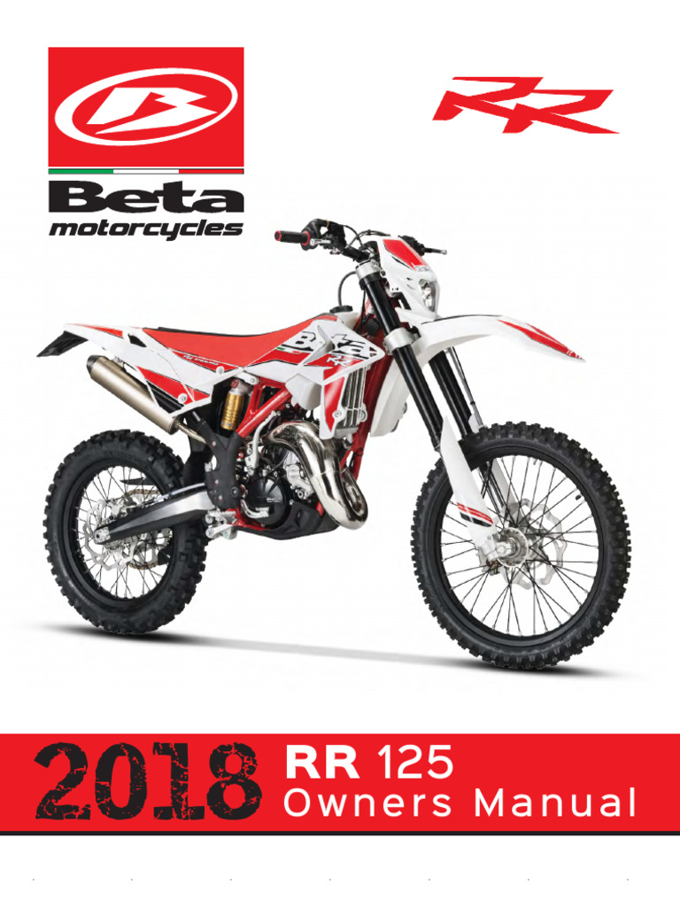 2018-Beta RR 125 | PDF | Carburetor | Piston