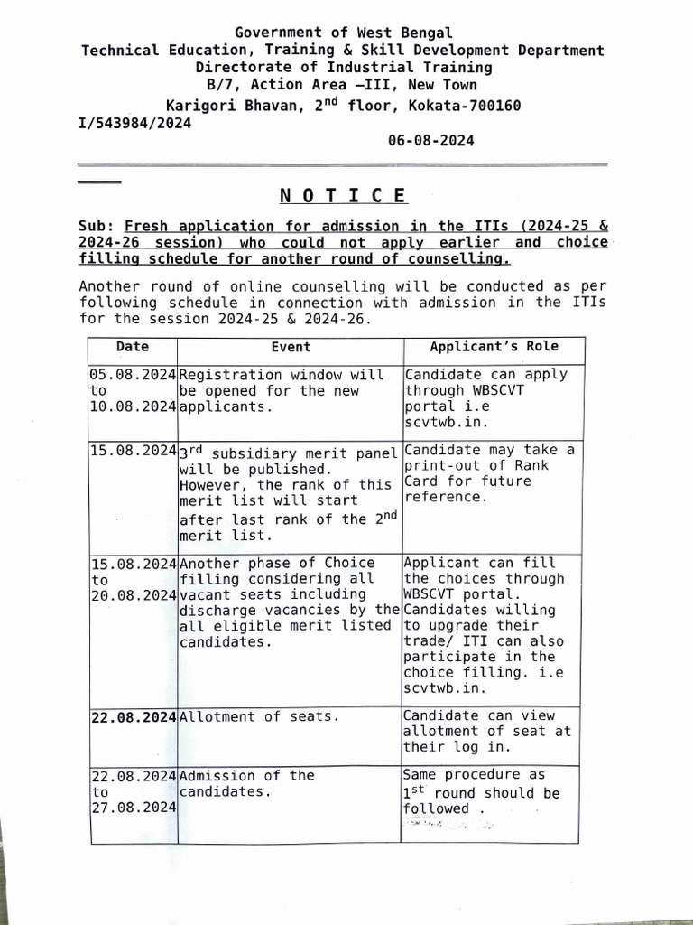 Ex TC Notice 050824 | PDF | Government
