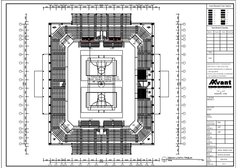 Layout Gor Terpadu Ayani | PDF