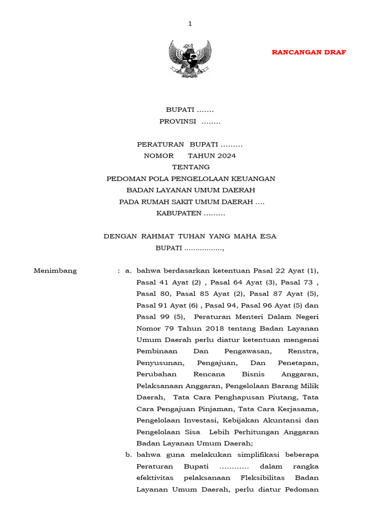 Contoh Legal Drafting Simplifikasi | PDF | Pengelolaan Keuangan & Uang