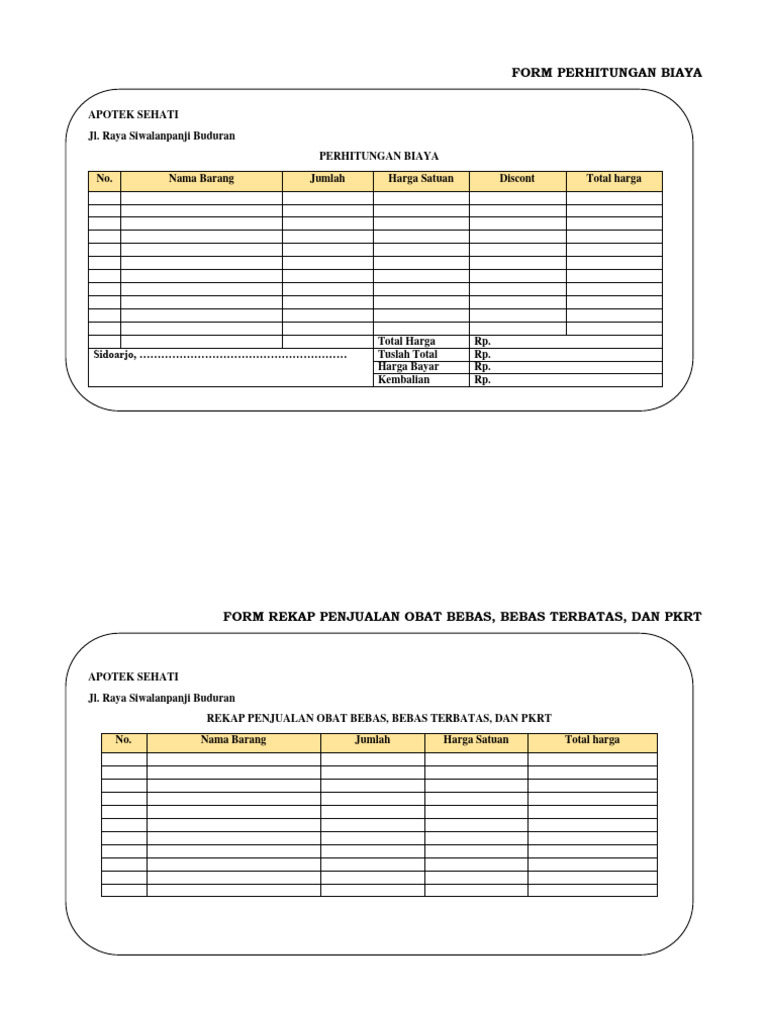 Lampiran Form LSP | PDF