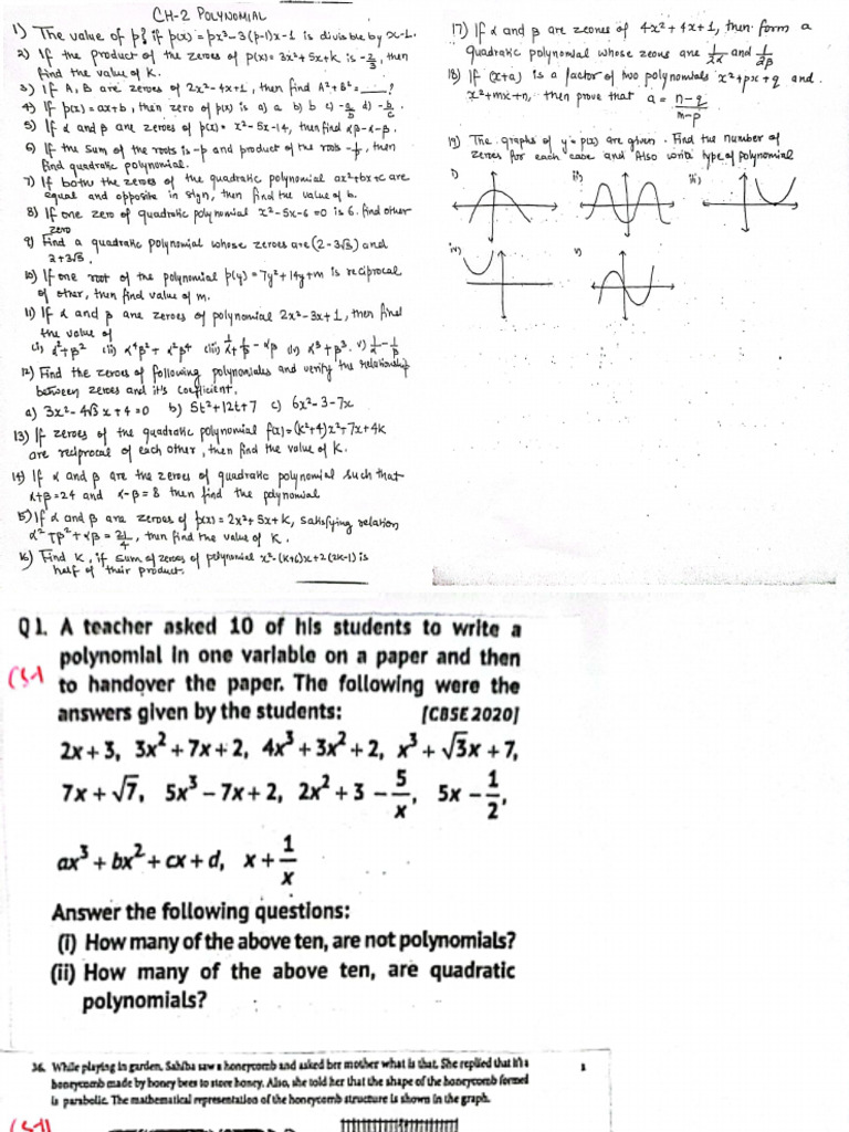 Ch 2 Polynomial C Pdf