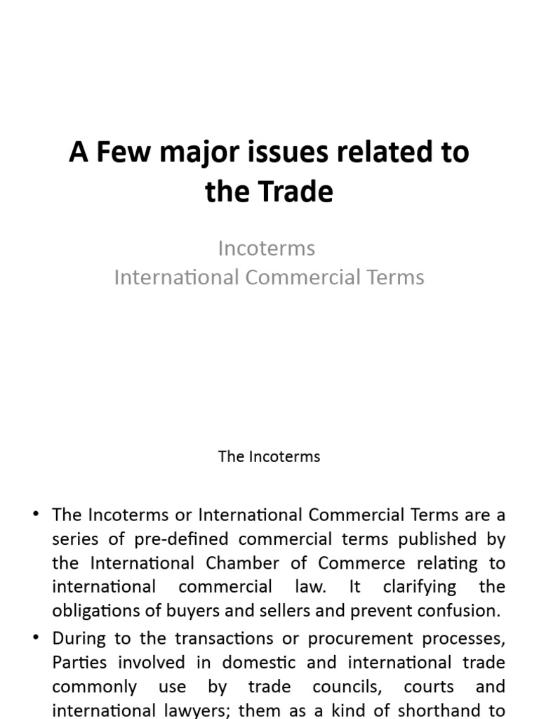 Understanding Incoterms: CIF vs. FOB | PDF | Business | Trade