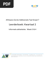 Graad 9 Afrikaans EAT Kom Ons Oefen Die Infinitief | PDF