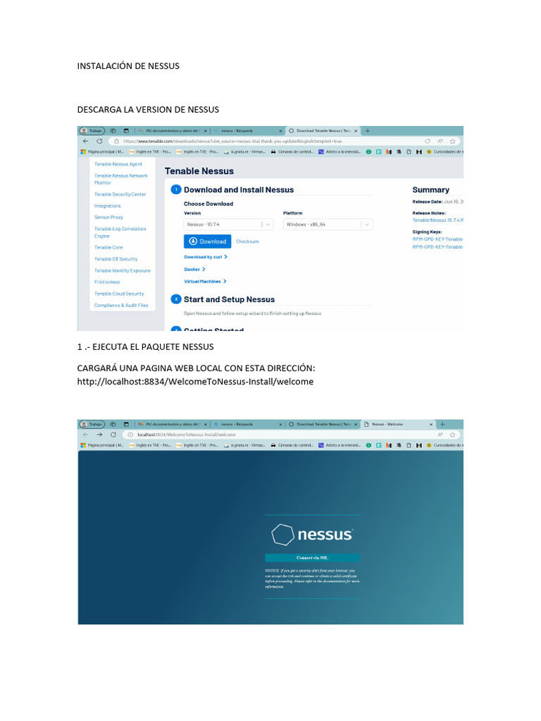 Guía de Instalación de Nessus | PDF
