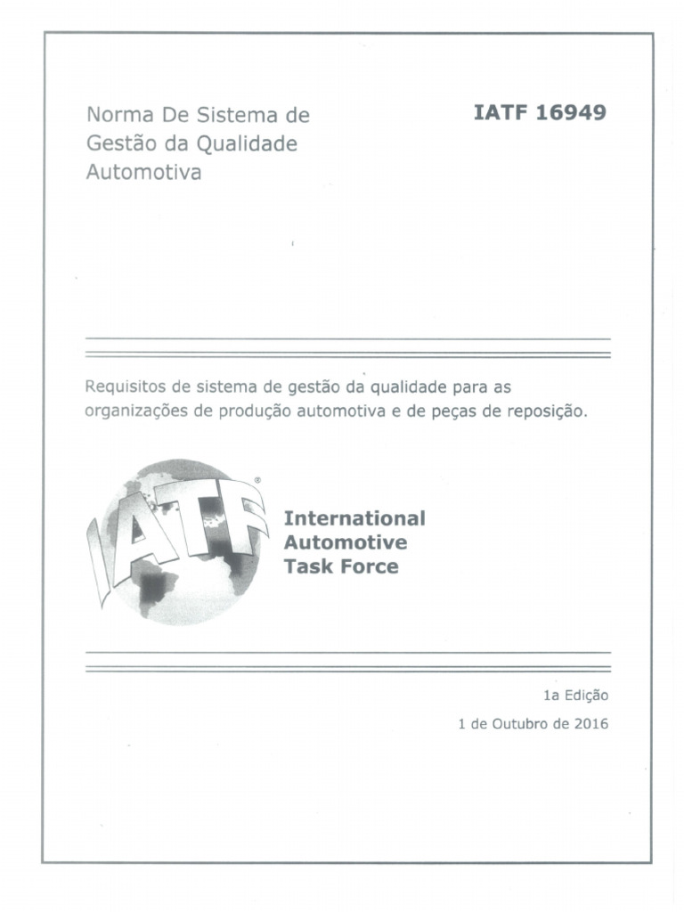 Norma IATF 16949'2016 | PDF