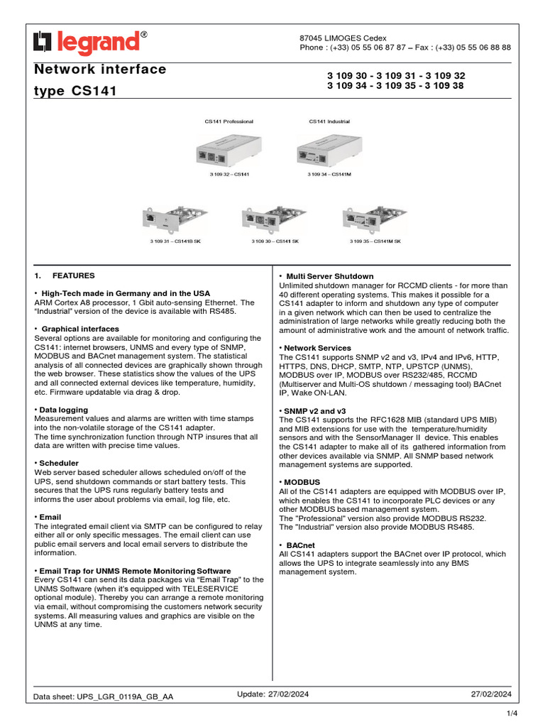 Ups LGR 0119a GB | PDF | Computer Network | Ip Address