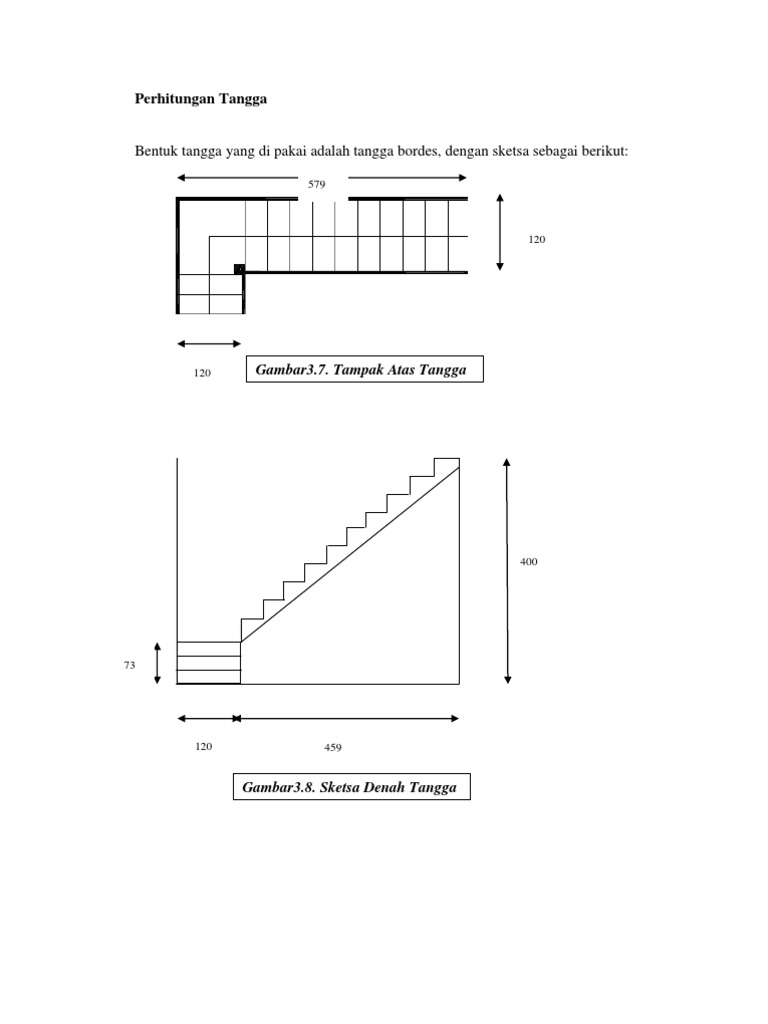 Perhitungan Tangga | PDF