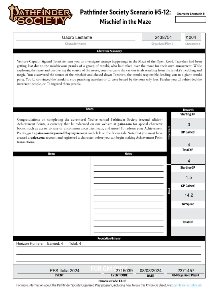PFS2E 5-12 Gabro - Lestante | PDF