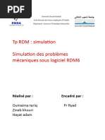 Initiation Au Logiciel RDM7 | PDF | Flexion (matériau) | Analyse numérique