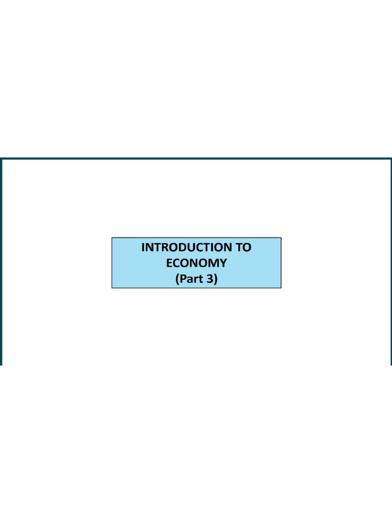 Introduction To Economy Part 3 - JPG | PDF