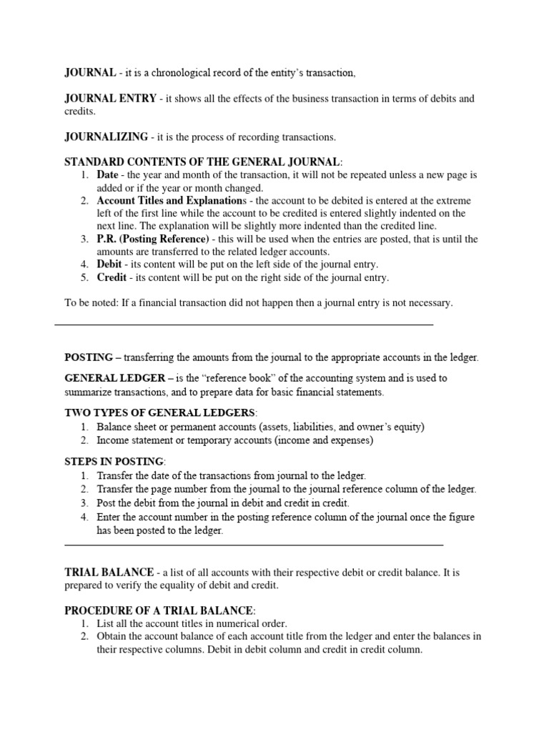 ACCOUNTING Q3 Reviewer | PDF | Debits And Credits | Financial Services