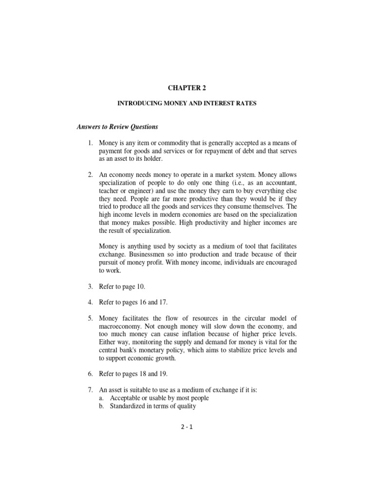 Understanding Money and Interest Rates | PDF | Money | Interest
