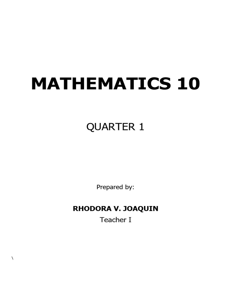 Remedial Worksheets - Quarter 1 | PDF | Mean | Mathematics