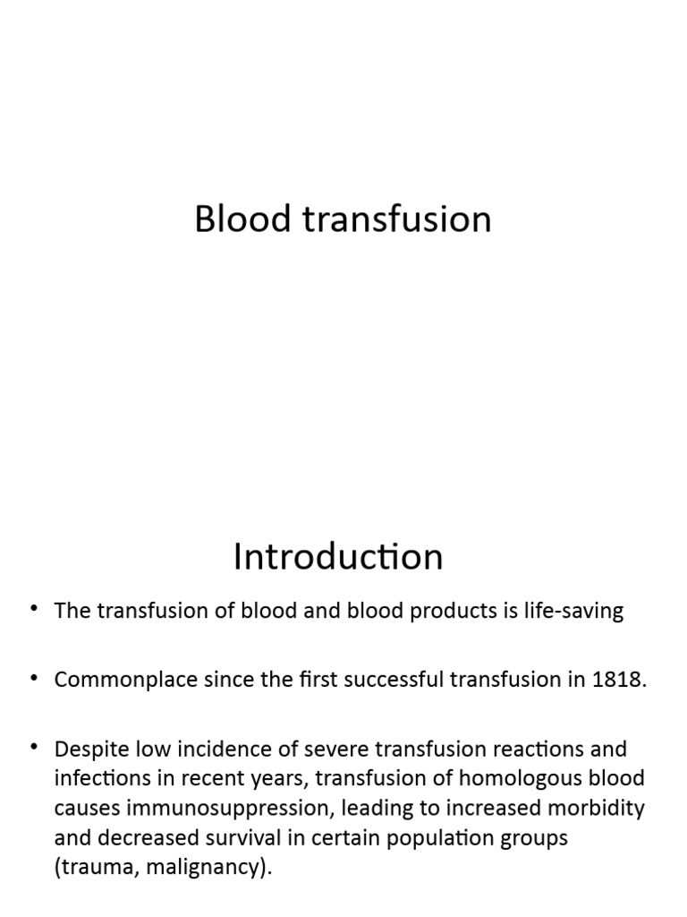 BLD Transfusion Edited | PDF | Blood Type | Blood Transfusion
