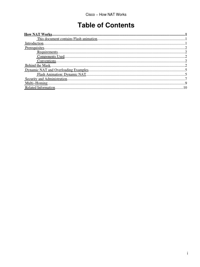 How NAT Works | PDF | Router (Computing) | Ip Address