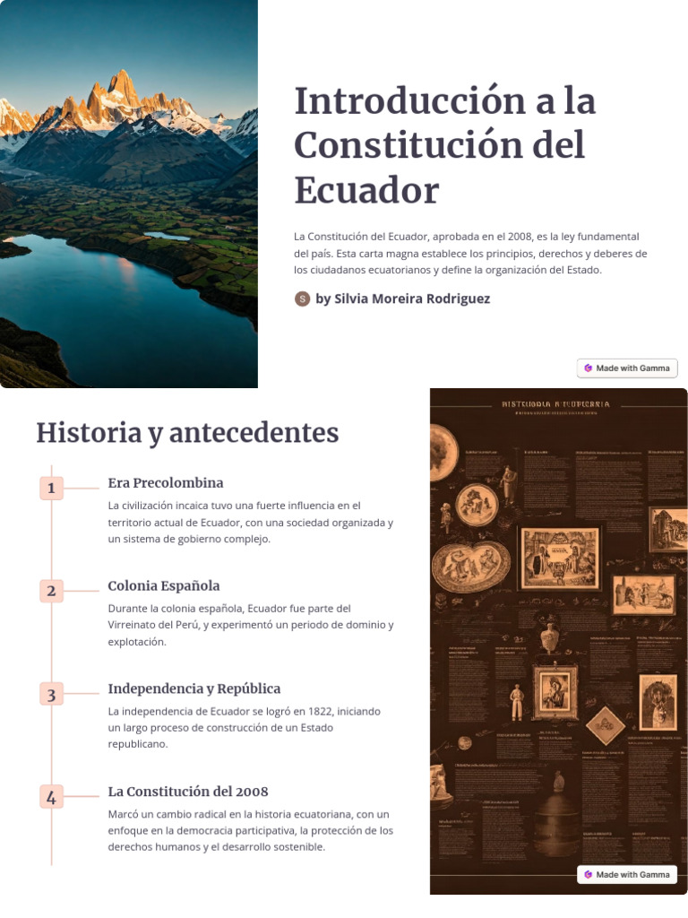 Introduccion A La Constitucion Del Ecuador | PDF | Constitución | Ecuador