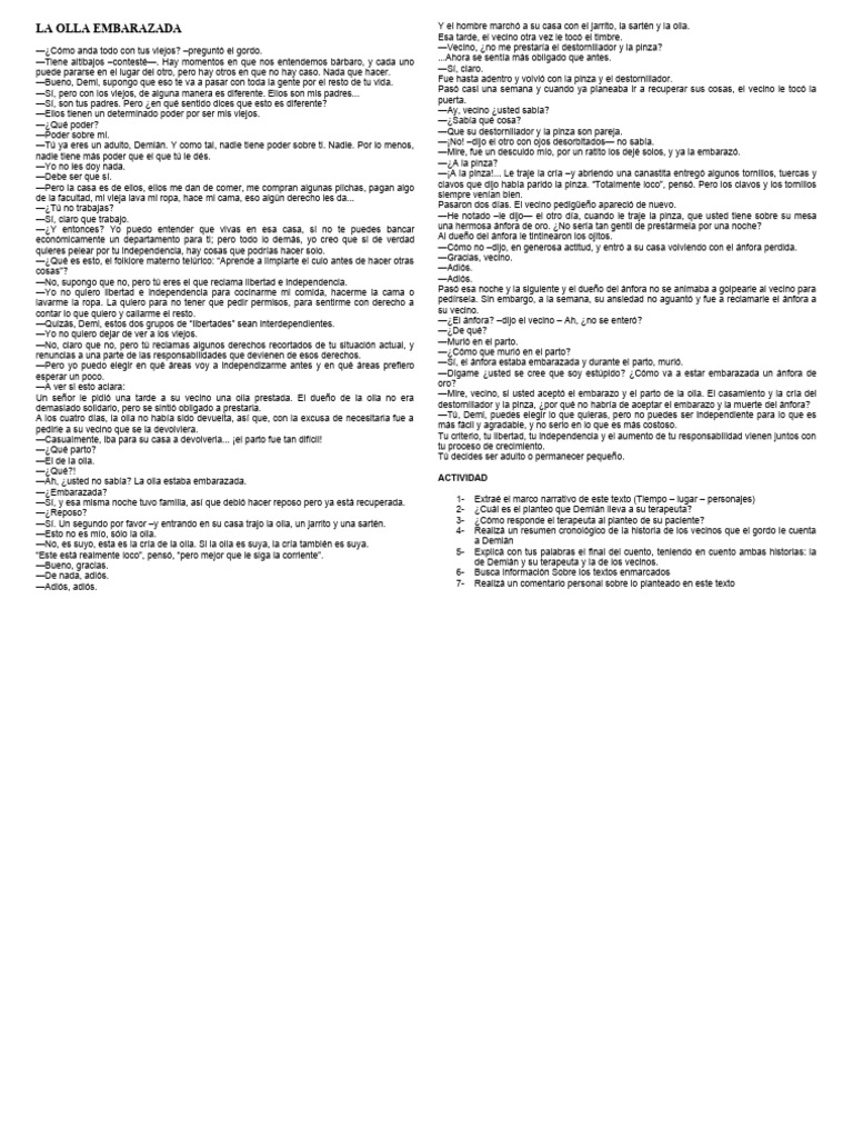 LA OLLA EMBARAZADA | PDF