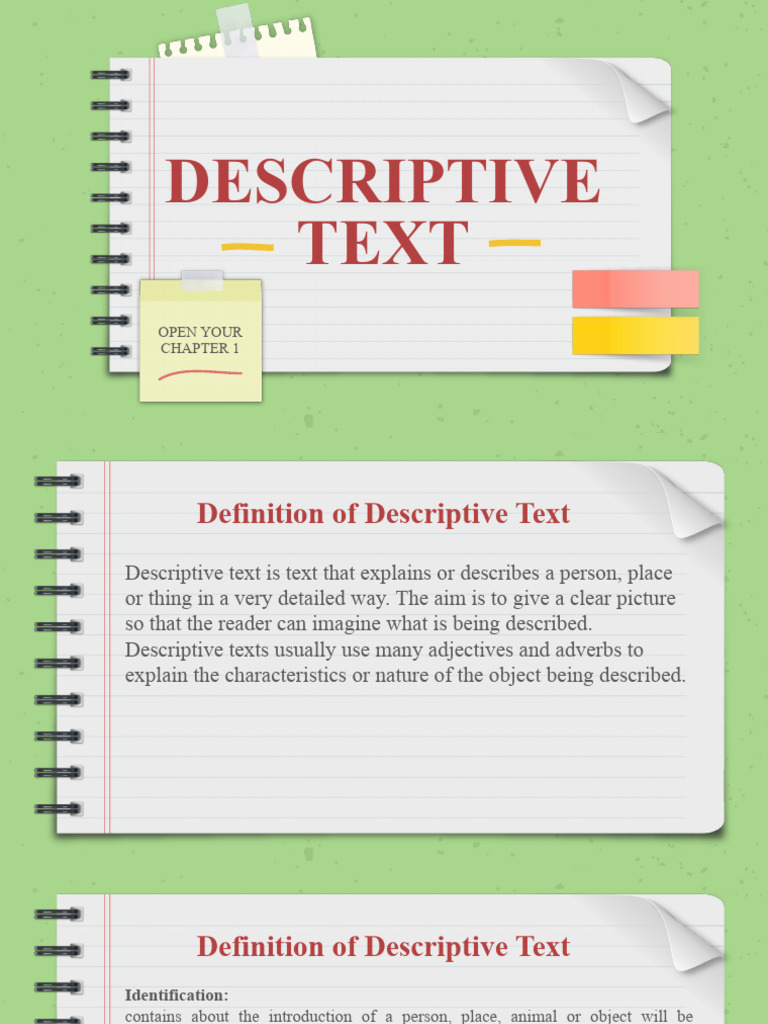 Descriptive Text | PDF | Linguistics | Grammar