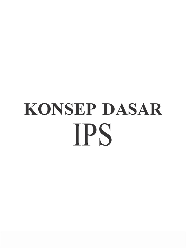 Konsep Dasar IPS | PDF