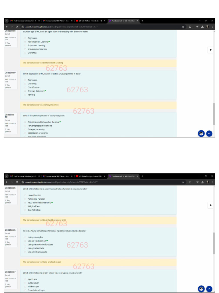 Fundamentals of Machine Learning and Neural Networks Quiz | PDF