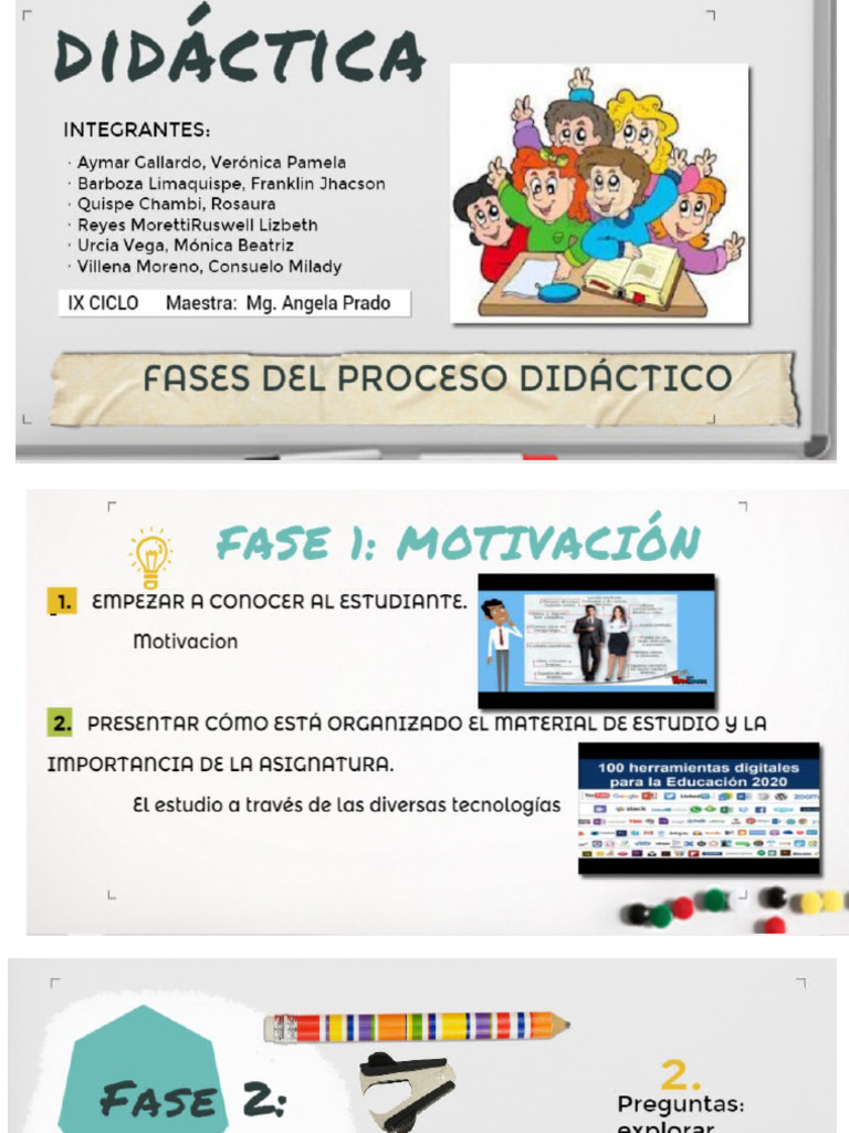FASES Del Proceso Didáctico EMAZE GRUPO 9 21-06-2021 | PDF