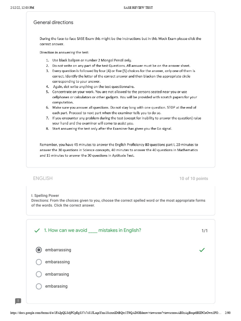 SASE REVIEW TEST Vanness | PDF | Pathogen | Virus