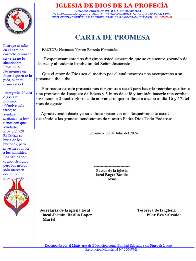 Carta de Invitacion | PDF