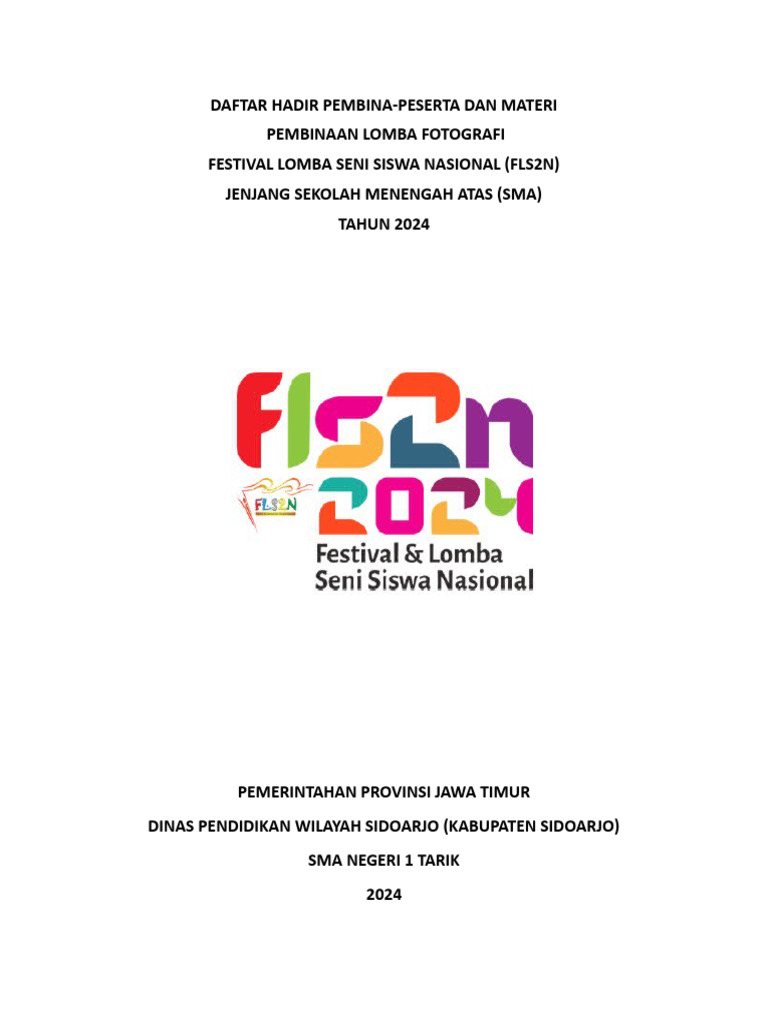 Pembinaan Lomba Fotografi FLS2N 2024 | PDF