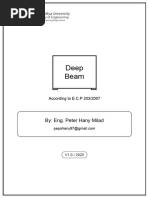 Deep Beam Design | PDF | Beam (Structure) | Bending