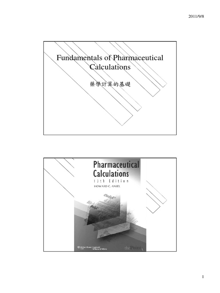 Fundamentals of Pharmaceutical Calculation | PDF | Significant Figures ...