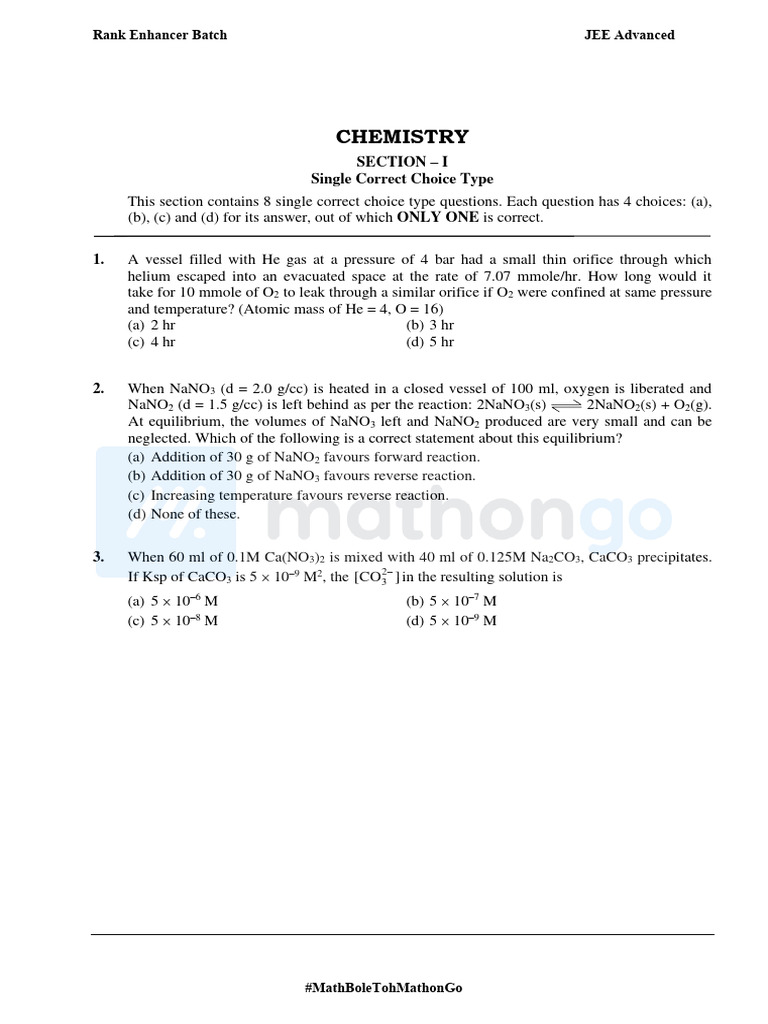 P1 Chemistry | PDF | Chemical Reactions | Sulfur Dioxide