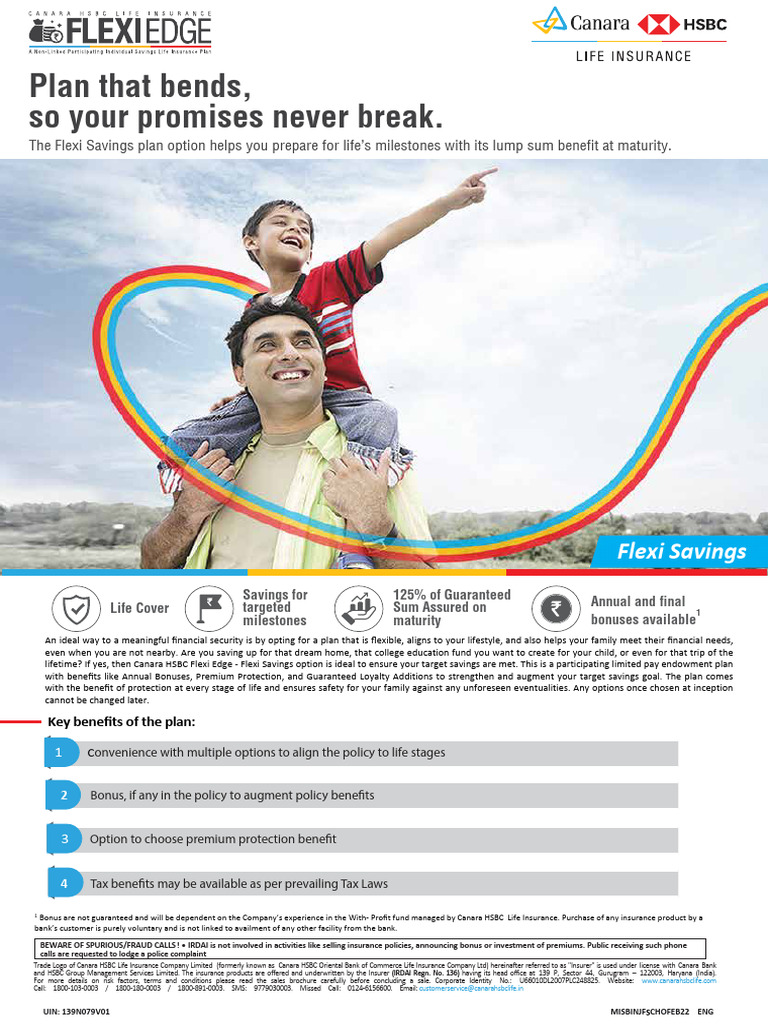 Plan That Bends, So Your Promises Never Break.: Flexi Savings | PDF ...