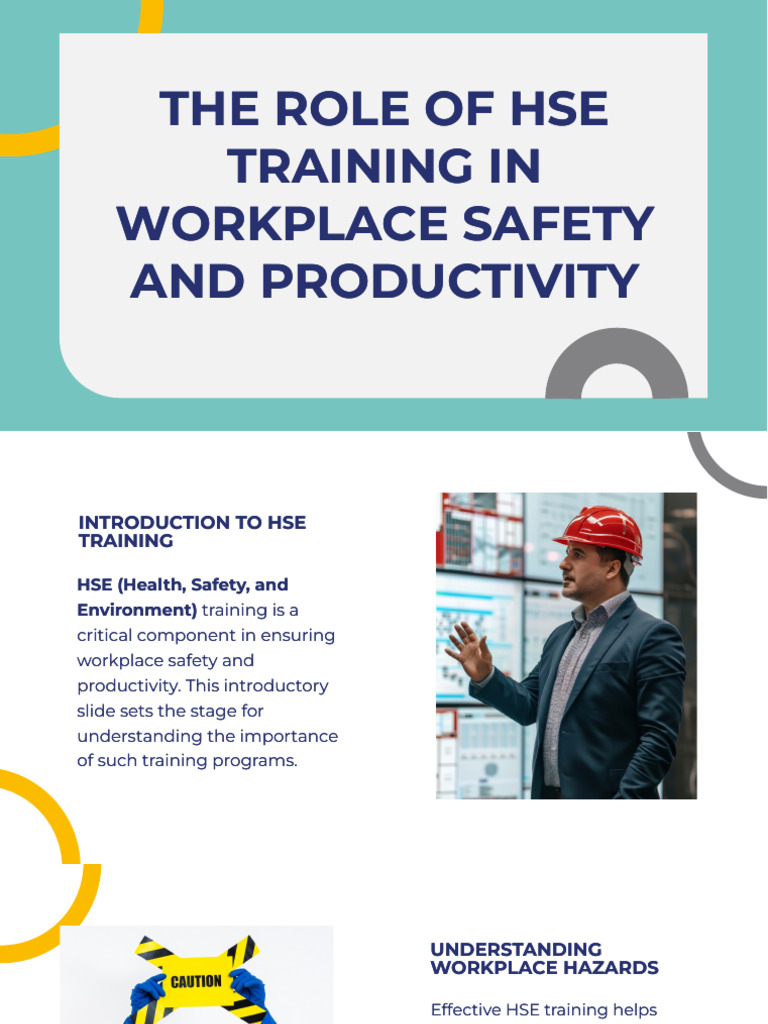 Slidesgo The Indispensable Role of Hse Training in Workplace Safety and ...
